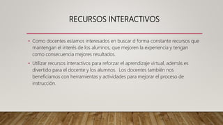 Recursos interactivos | PPTX