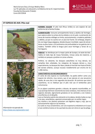 Recursos interactivos para las ciencias las aves | PDF