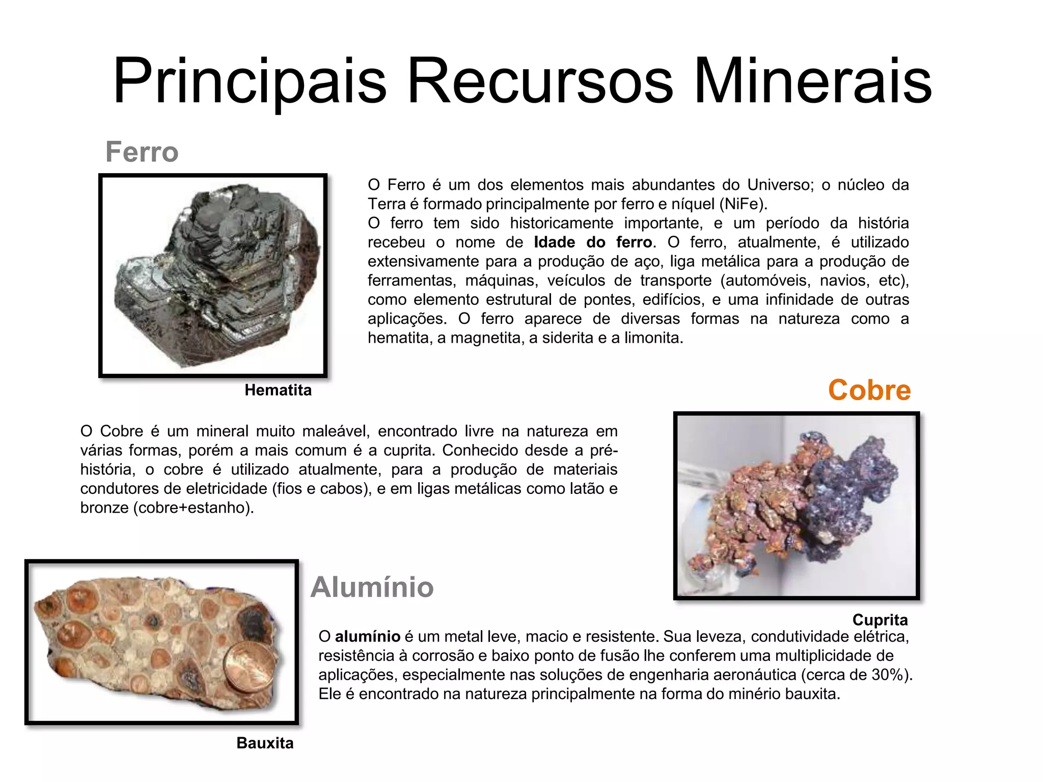Recursos Minerais e Energéticos | PPTX