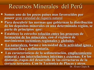 Recursos Minerales Del Peru | PPT