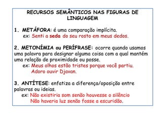 Recursos morfossintáticos, lexicais,semânticos | PPTX