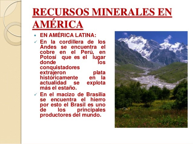 Recursos Naturales De America Latina Ppt