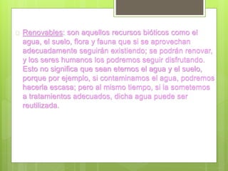 Recursos naturales | PPTX