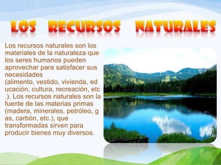 Recursos naturales Y Actividades economicas | PPTX