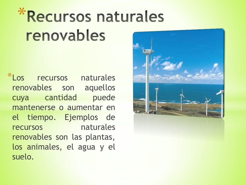 Recursos Naturales Renovables Ejemplos Para Ninos Mantap Images