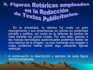 Recursos Retorico Utilizados Textos Publicitarios1 | PPT