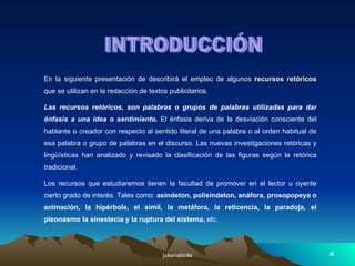 Recursos Retorico Utilizados Textos Publicitarios1 | PPT