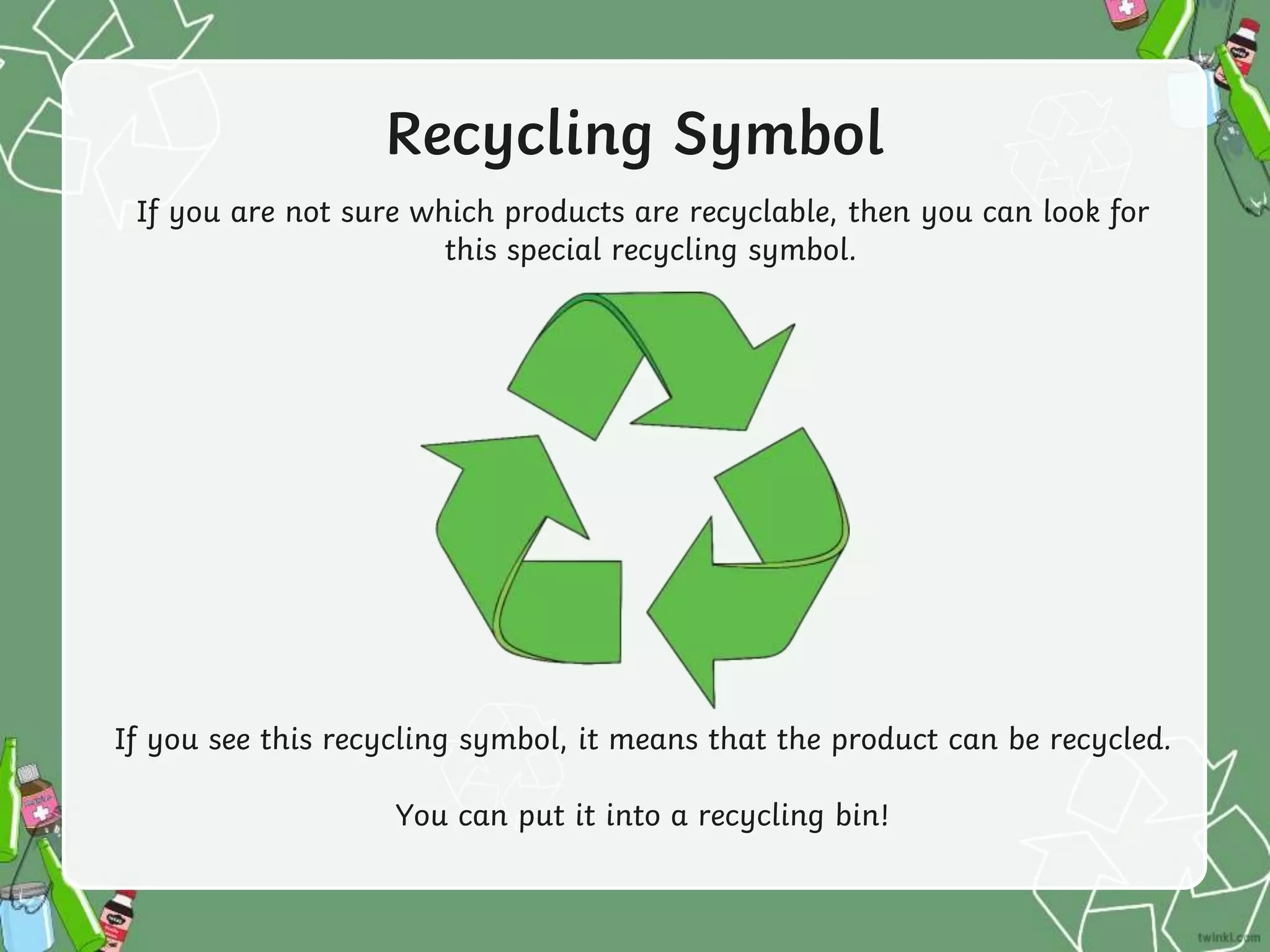 Recyclable Materials and Plastics Information PowerPoint.ppt