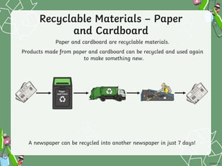 Recyclable Materials and Plastics Information PowerPoint.ppt