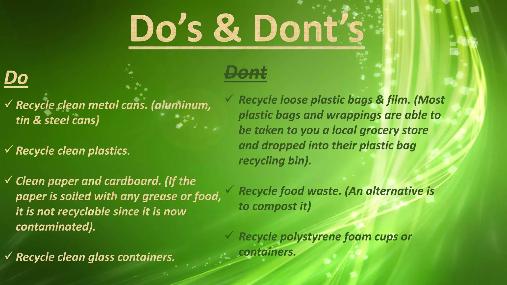 Recycle 101 | PPT