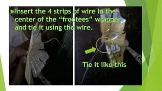 How to make a flower using Frootees wrapper | PPTX