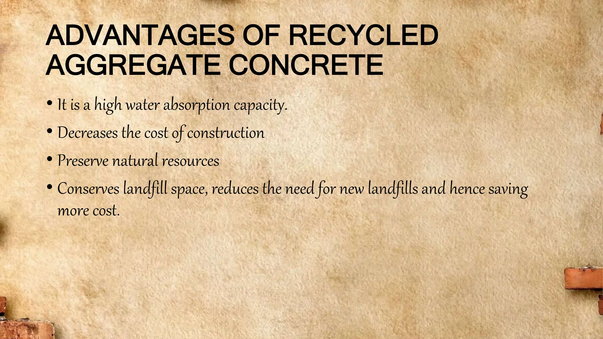 RECYCLE AGGREGATE CONCRETE_075612.pptx.. | PPT