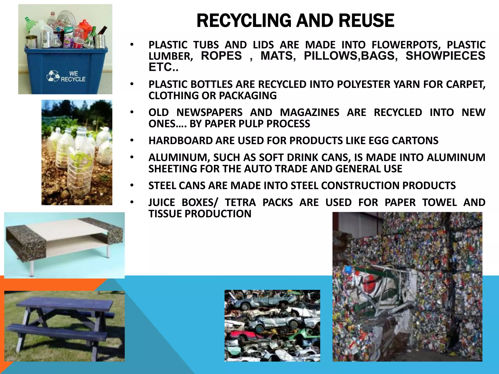 Recycle and reuse of solid waste | PPTX