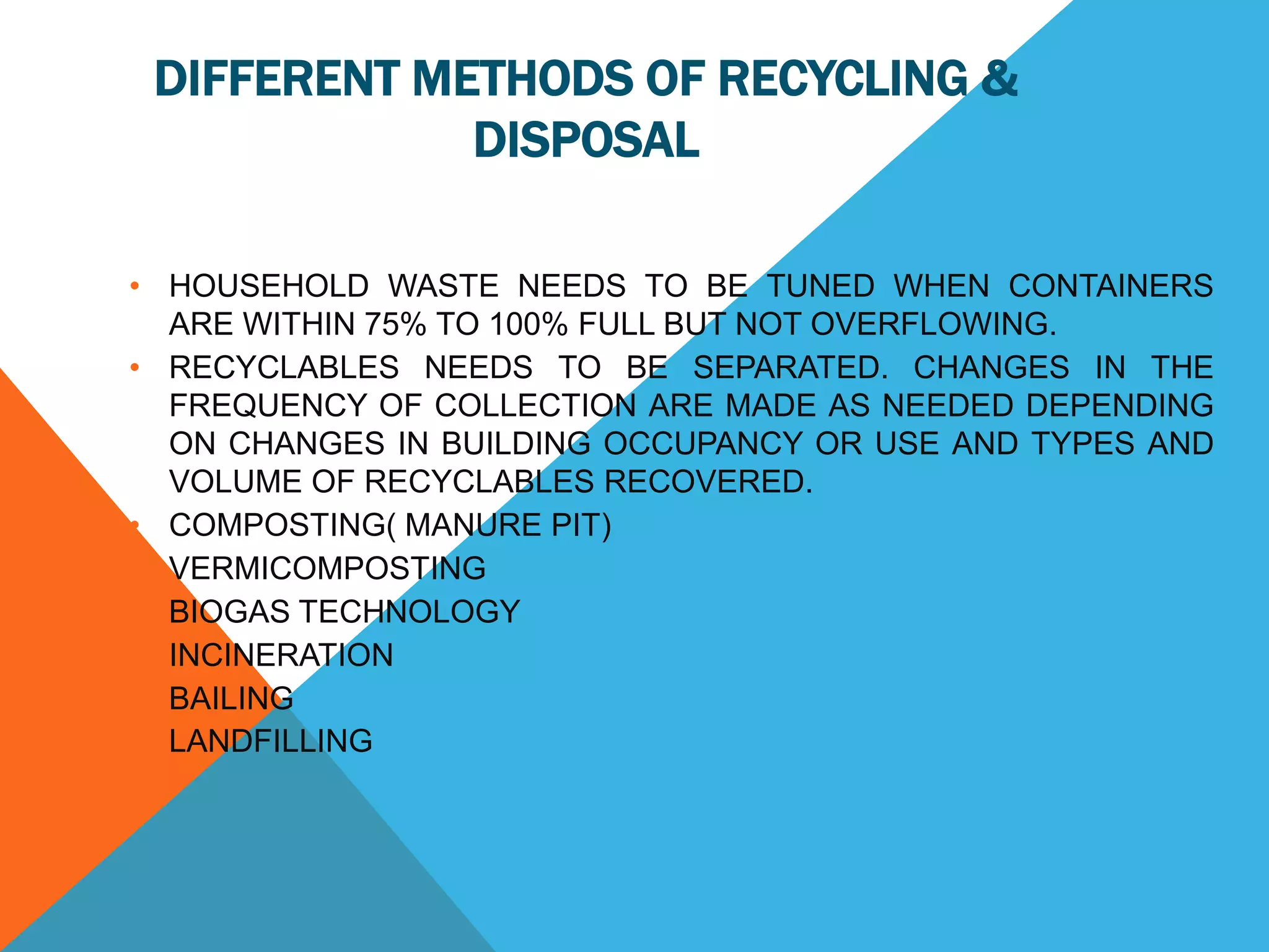 Recycle and reuse of solid waste | PPTX