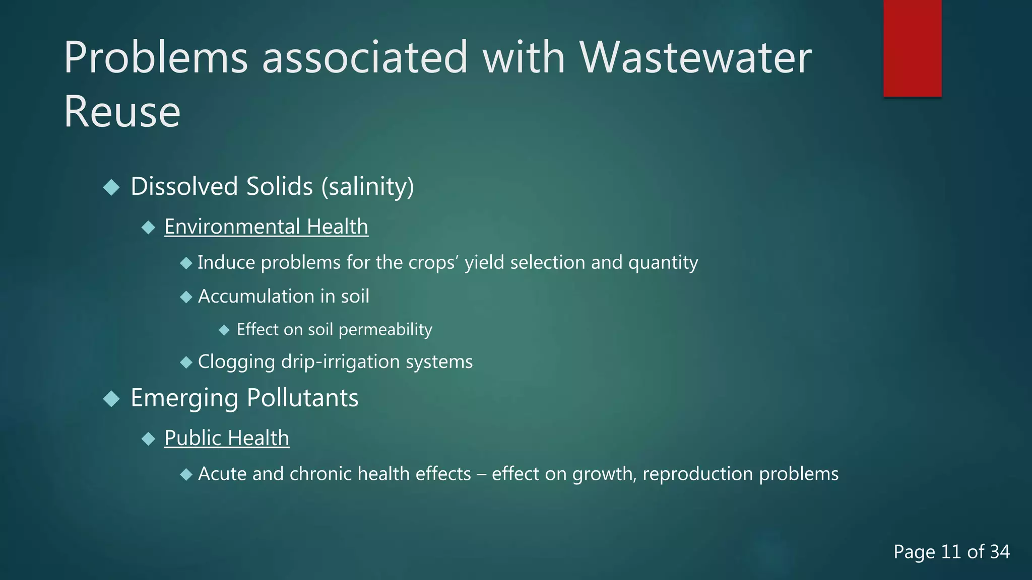 Recycle and reuse of wastewater | PPTX