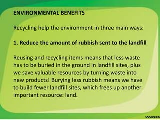 RECYCLE ANR REUSE OF SOLID WASTE.pptx