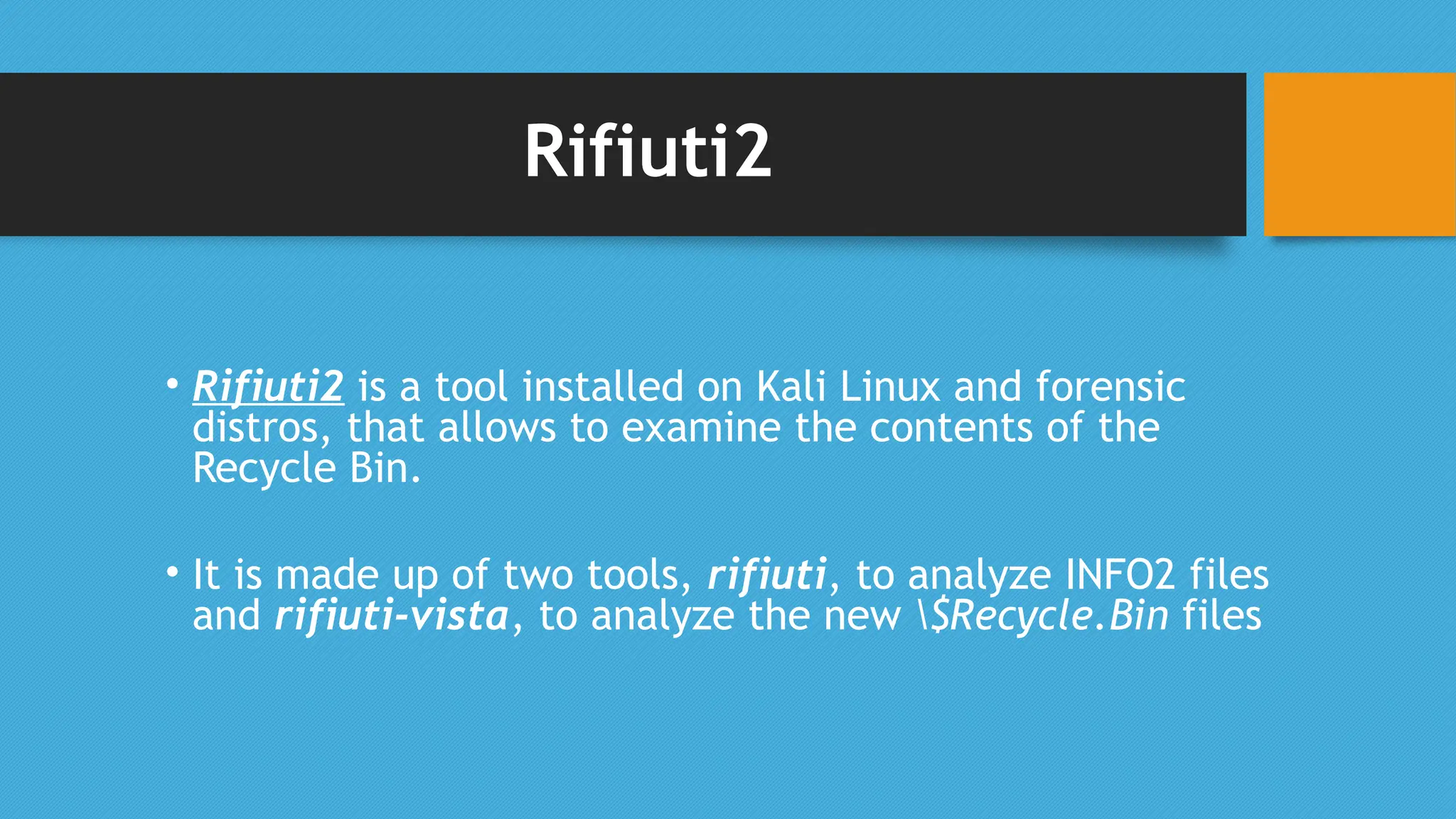 Windows Recycle Bin Analysis with free tools | PPTX