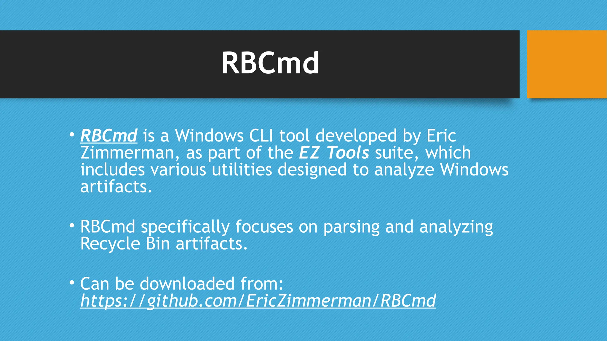 Windows Recycle Bin Analysis with free tools | PPTX