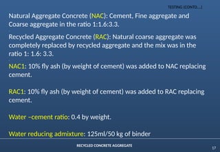 Recycled-Concrete-Aggregate and construction | PPTX