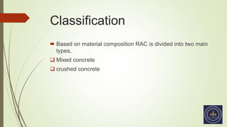 Recycled aggregates | PPT