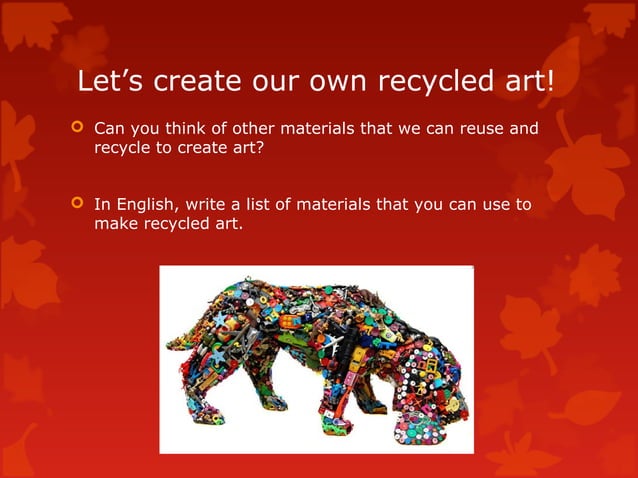 Recycled art powerpoint | PPT