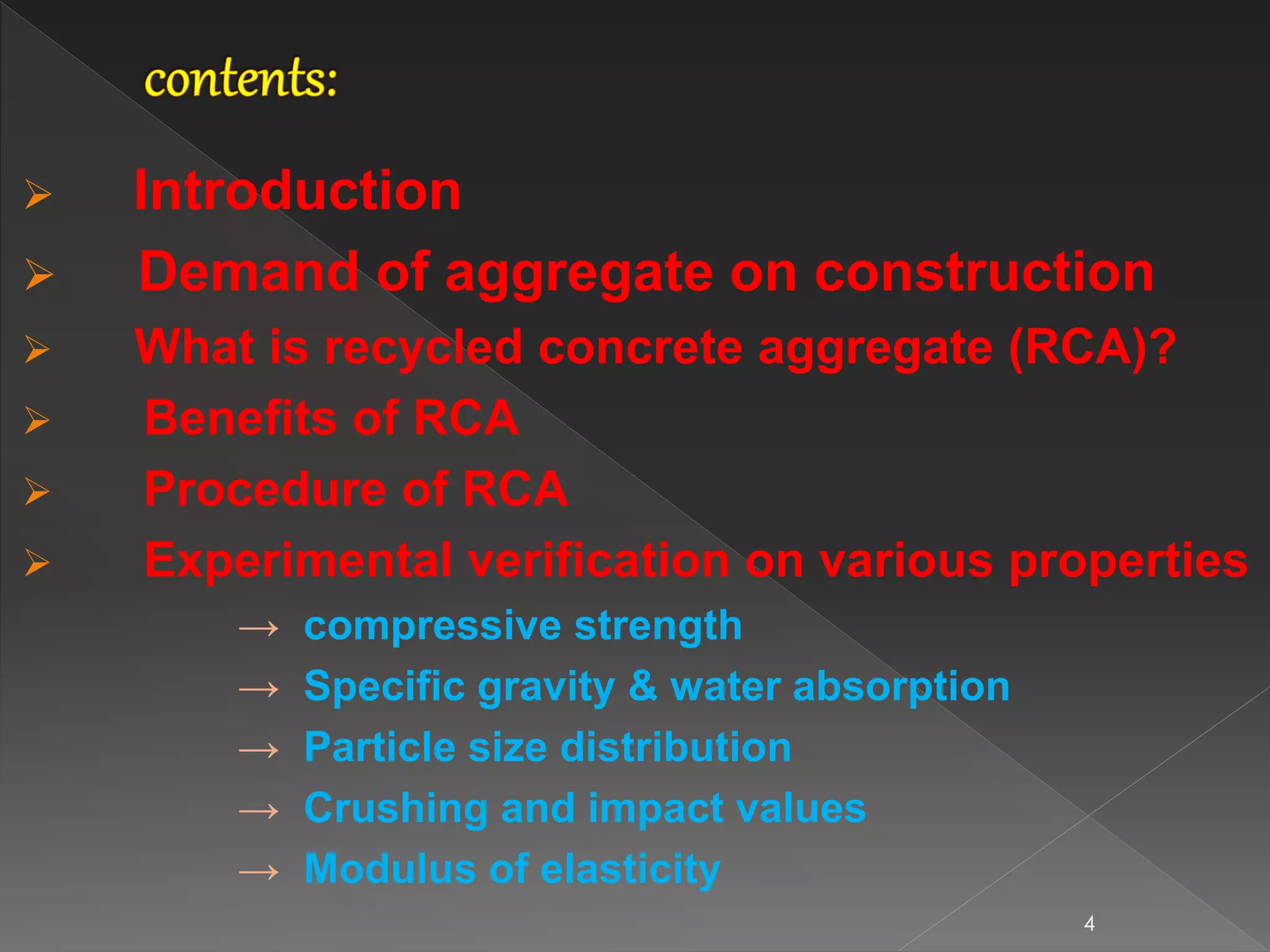 Recycled concrete aggregate | PPTX