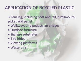 Recycled plastic | PPTX