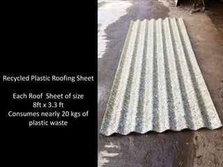 Recycled plastic shelter solutions | PPTX