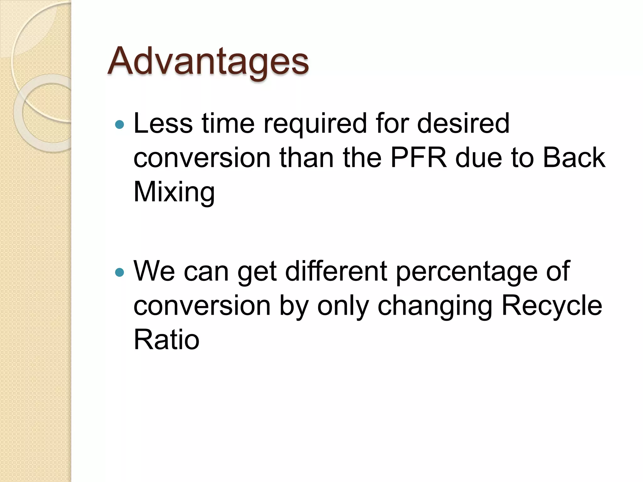 Recycle Reactor (Basics & Design Eqn) | PPTX