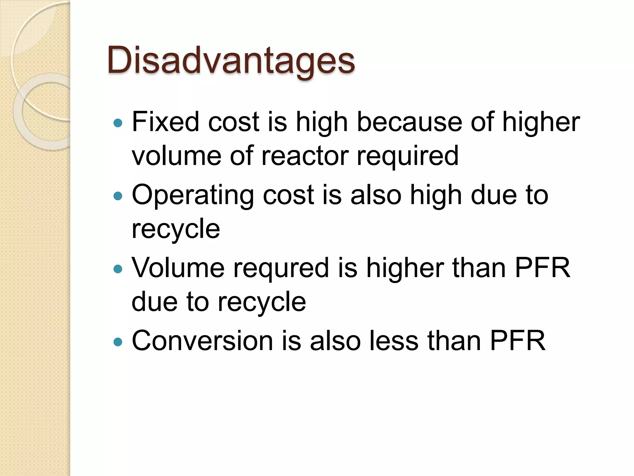 Recycle Reactor (Basics & Design Eqn) | PPTX