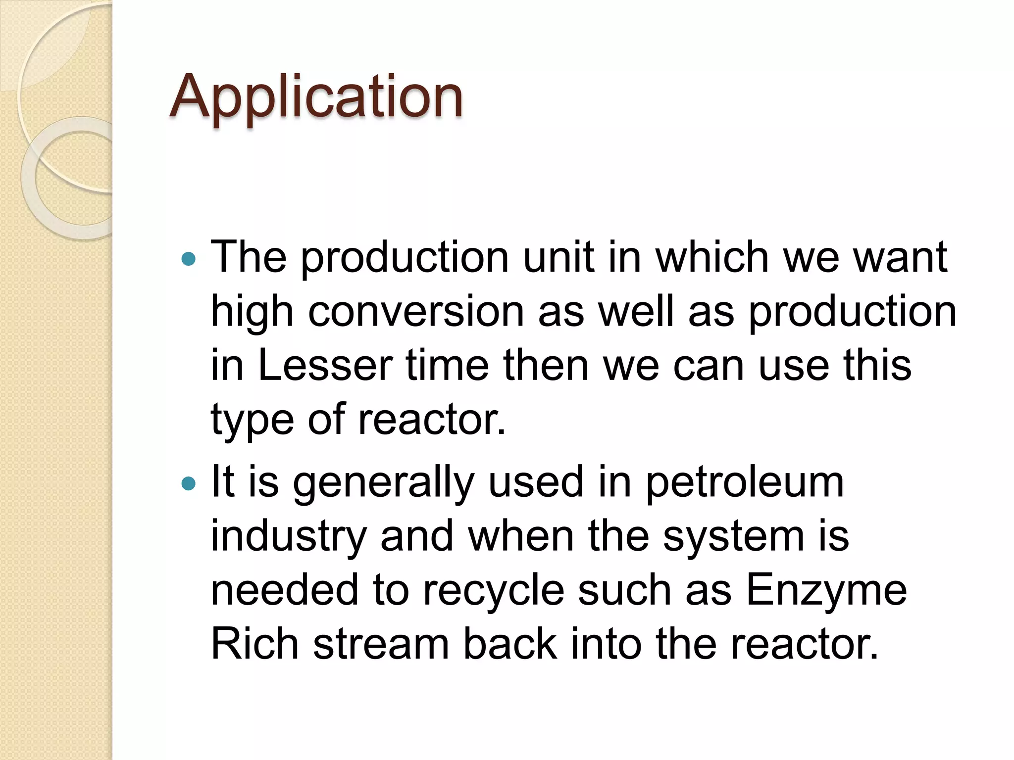 Recycle Reactor (Basics & Design Eqn) | PPTX