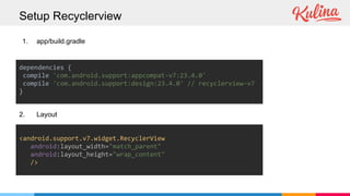 Recyclerview in action | PDF