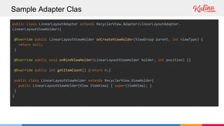 Recyclerview in action | PDF