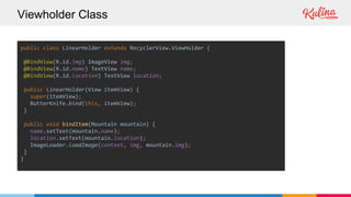 Recyclerview in action | PDF