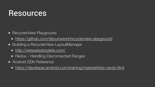 Mastering RecyclerView Layouts | PDF