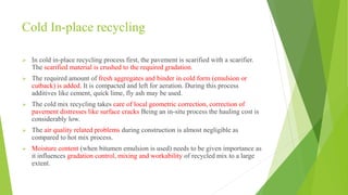 RECYCLING OF ASPHALT PAVEMENTS | PPTX