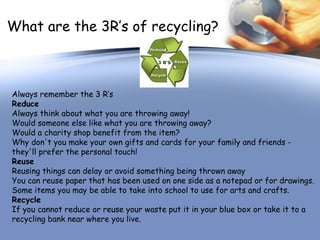 Recycling | PPT | Indoor Environmental Quality | Home & Garden