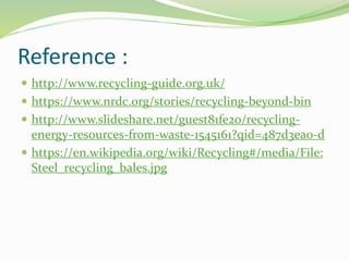 Recycling | PPTX