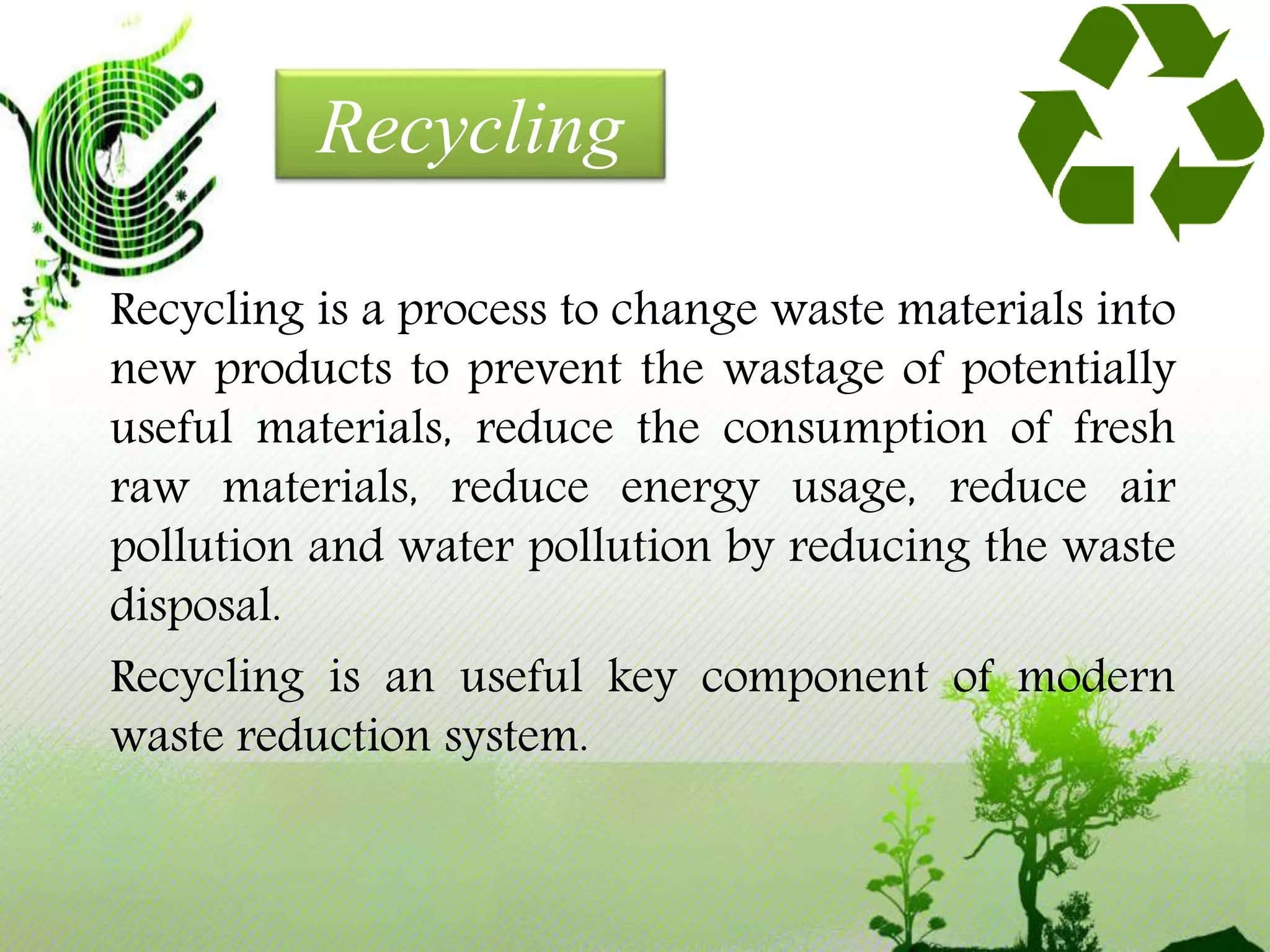 Recycling & Waste Management | PPTX