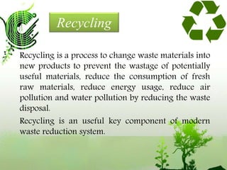Recycling & Waste Management | PPTX