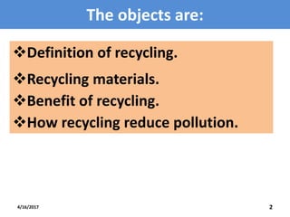 Recycling | PPTX