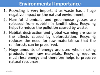 Recycling | PPTX
