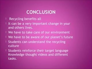 Recycling 1 | PPT