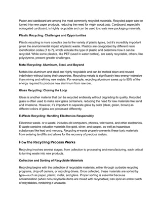 Recycling_ A Comprehensive Guide to Reducing Waste and Protecting the ...