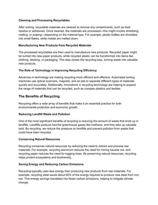 Recycling_ A Comprehensive Guide to Reducing Waste and Protecting the ...