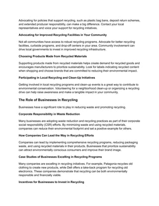Recycling_ A Comprehensive Guide to Reducing Waste and Protecting the ...