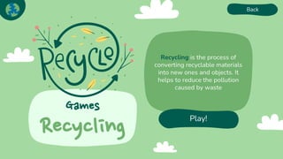 Recycling activities powerpoint | PPTX