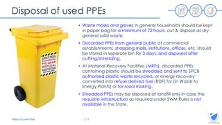Recycling and disposal of PPE | PDF