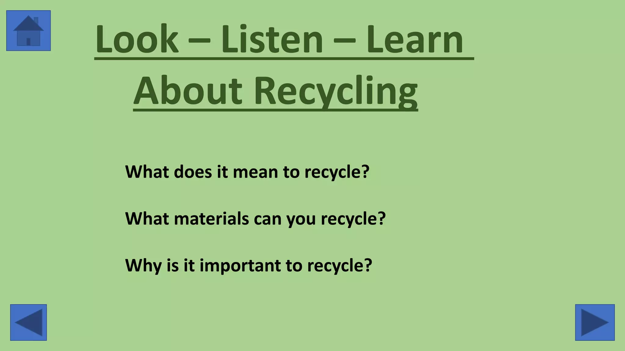 Recycling and Earth Day | PPT