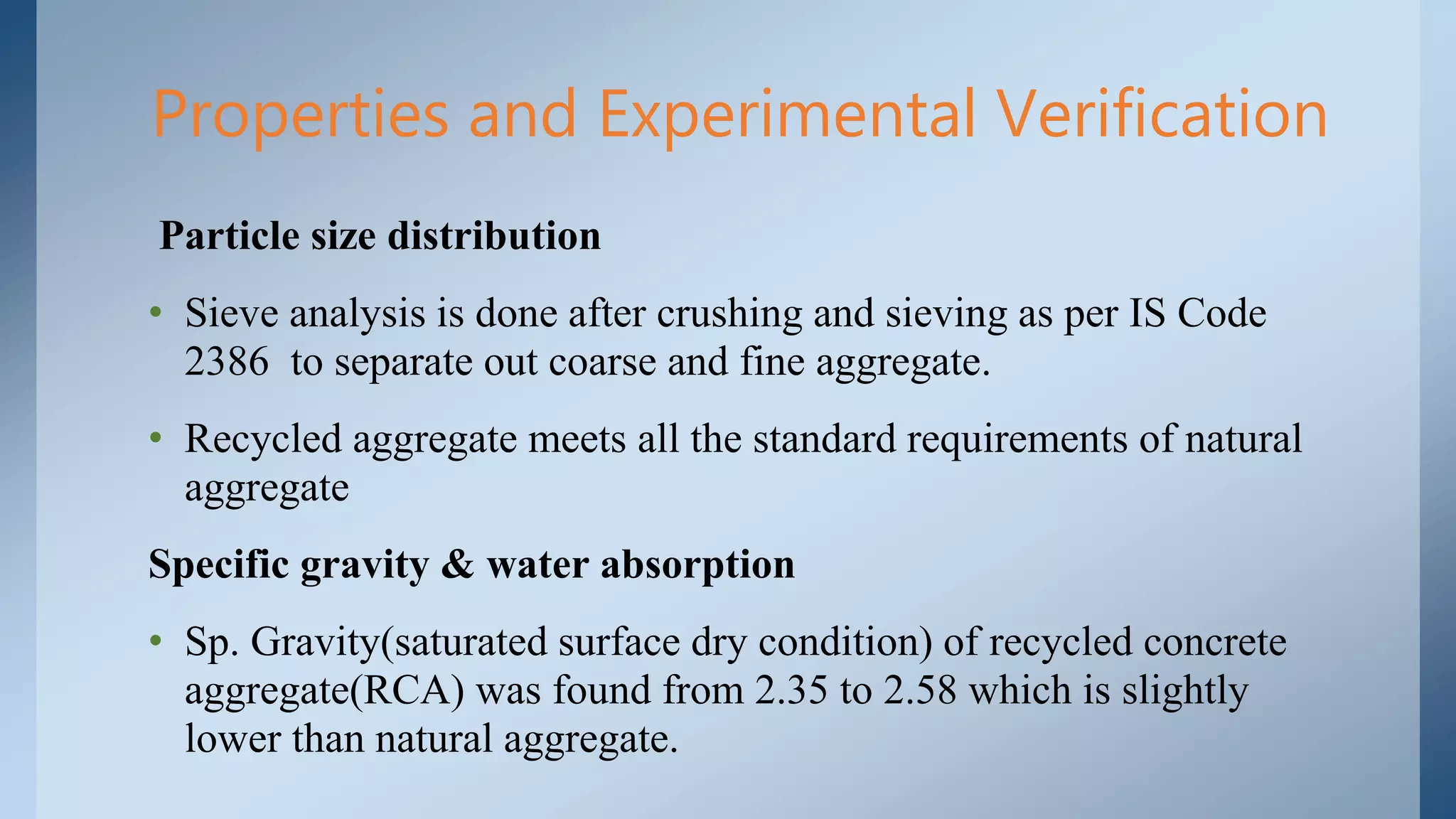 Recycling and reuse of demolished concrete | PPTX
